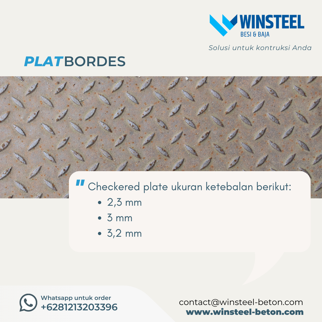 Plat Besi: Ukuran, Merek dan Kegunaan | Winsteel